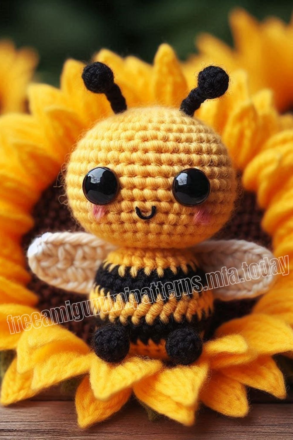 Amigurumi Cute Honey Bee with Chamomile Free Pattern-1 – Free Amigurumi ...