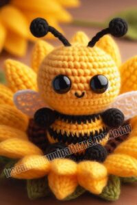 Amigurumi Cute Honey Bee with Chamomile Free Pattern-1 – Free Amigurumi Patterns