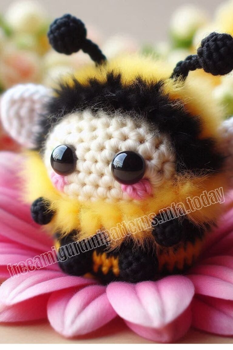 Amigurumi Cute Honey Bee with Chamomile Free Pattern-1 – Free Amigurumi Patterns