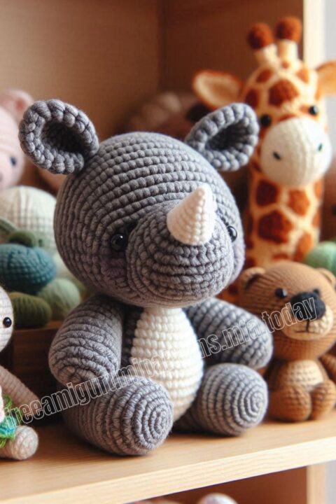 Amigurumi Cute Rhino Free Pattern-3 – Free Amigurumi Patterns