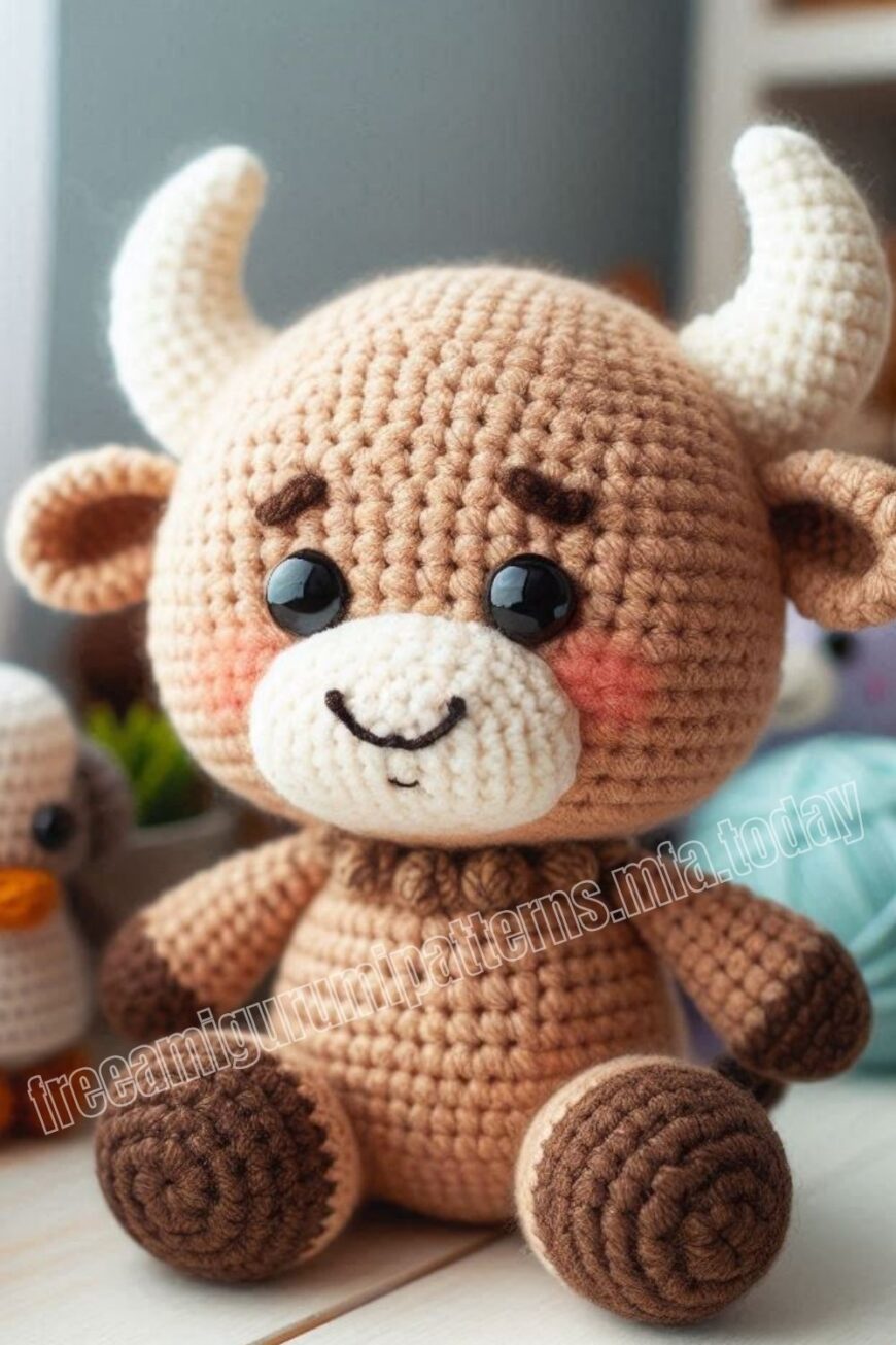 Amigurumi Bull in Sweater Pattern-1 – Free Amigurumi Patterns