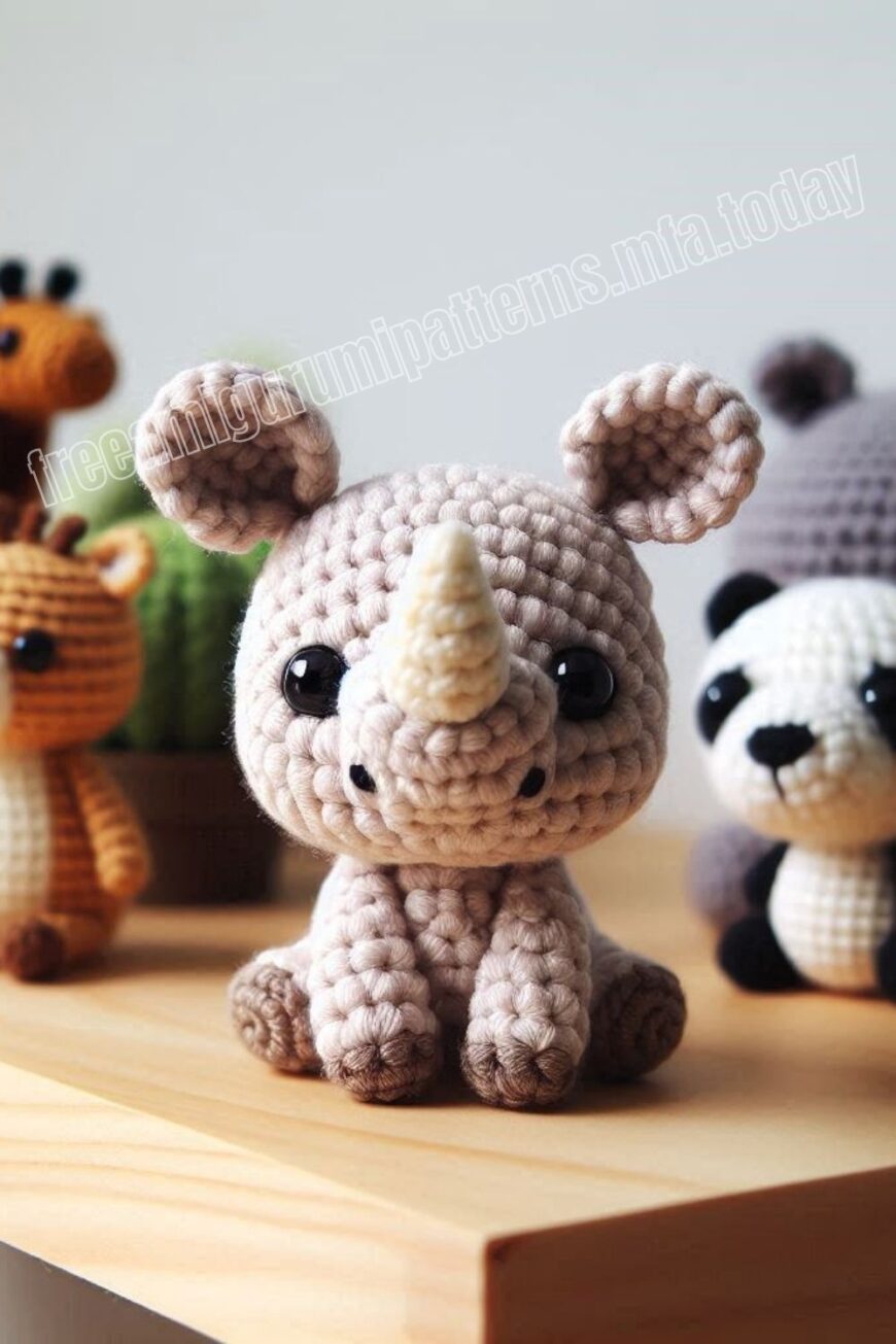 Amigurumi Crochet Rhino Free Pattern-2 – Free Amigurumi Patterns