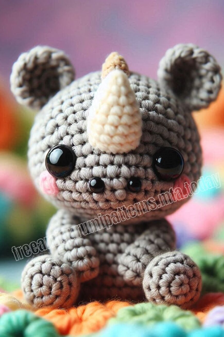 Amigurumi Crochet Rhino Free Pattern-2 – Free Amigurumi Patterns