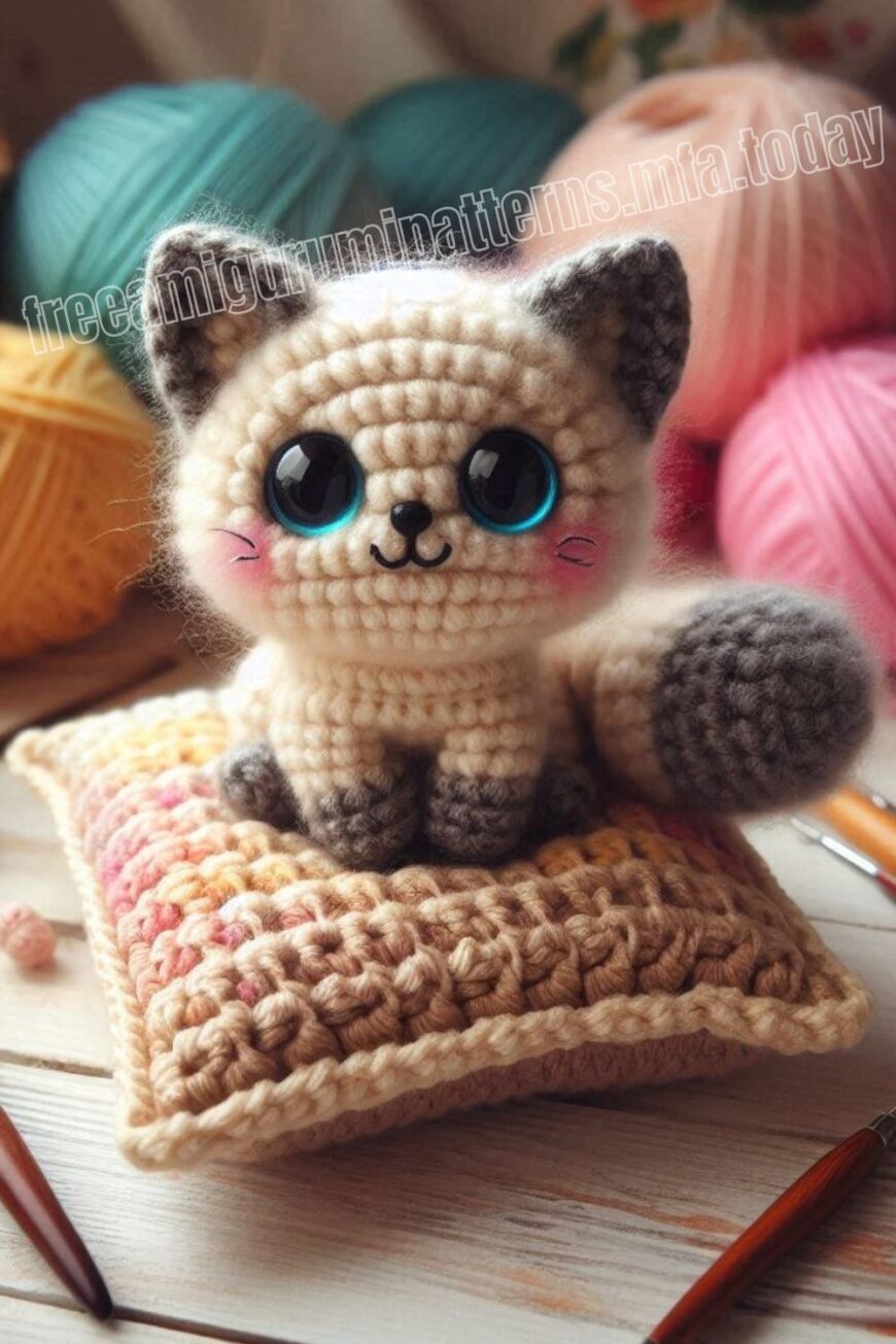 Amigurumi Cat Keychain with a Heart Free Pattern-2 – Free Amigurumi ...