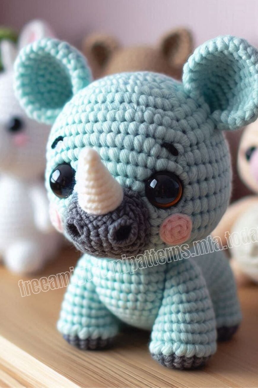 Amigurumi Crochet Rhino Free Pattern-1 – Free Amigurumi Patterns