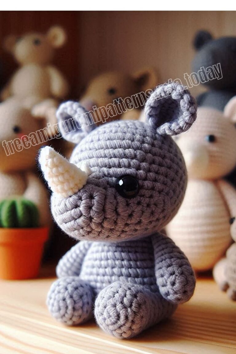 Amigurumi Crochet Rhino Free Pattern-1 – Free Amigurumi Patterns