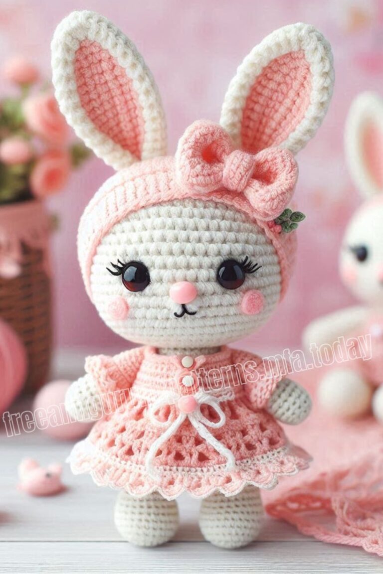 Amigurumi Lovely Bunny in Dress Free Pattern-1 – Free Amigurumi Patterns