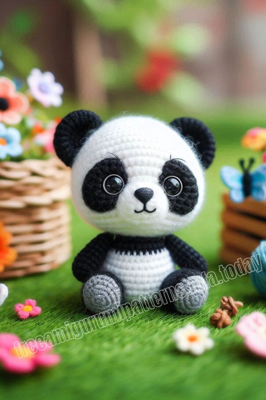 Amigurumi Panda Keychain Free Pattern-1 – Free Amigurumi Patterns