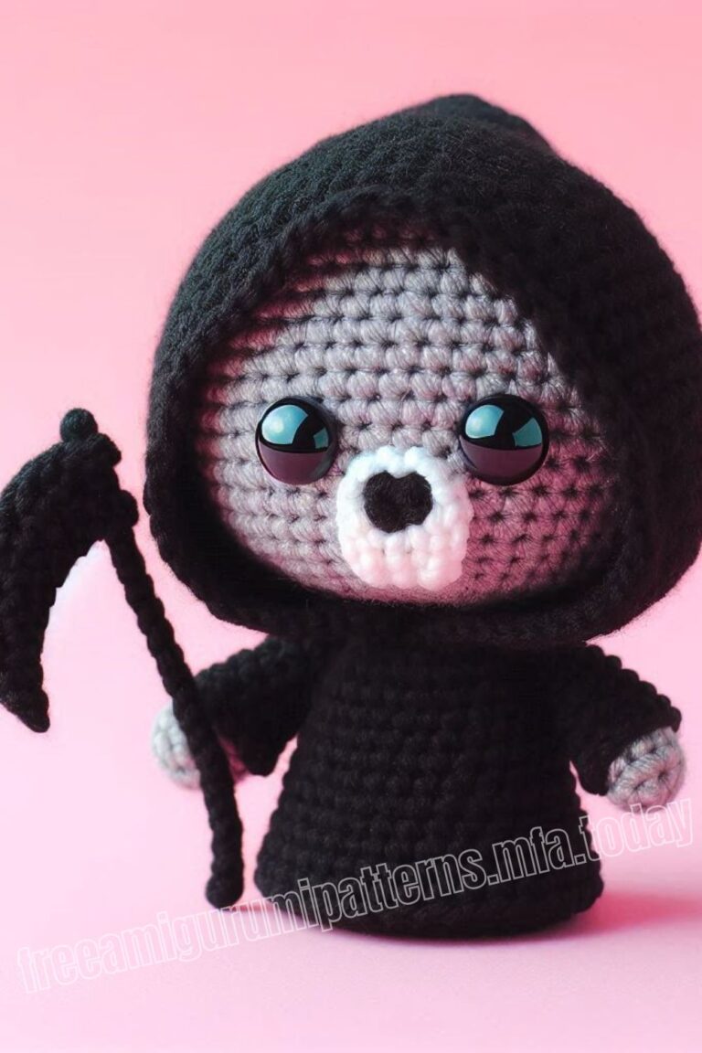 Amigurumi Grim Reaper Doll for Halloween Free Pattern-1 – Free ...