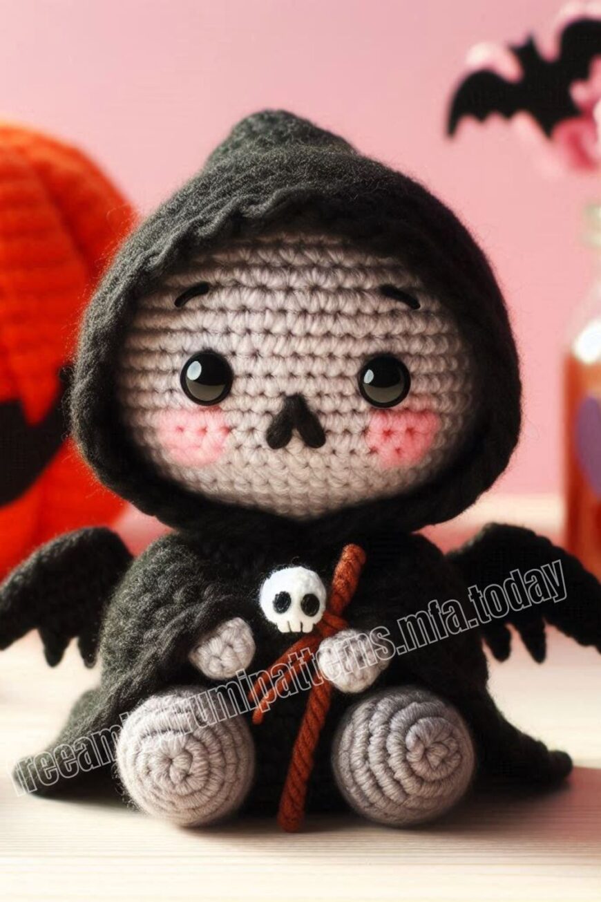 Amigurumi Grim Reaper Doll for Halloween Free Pattern-1 – Free ...