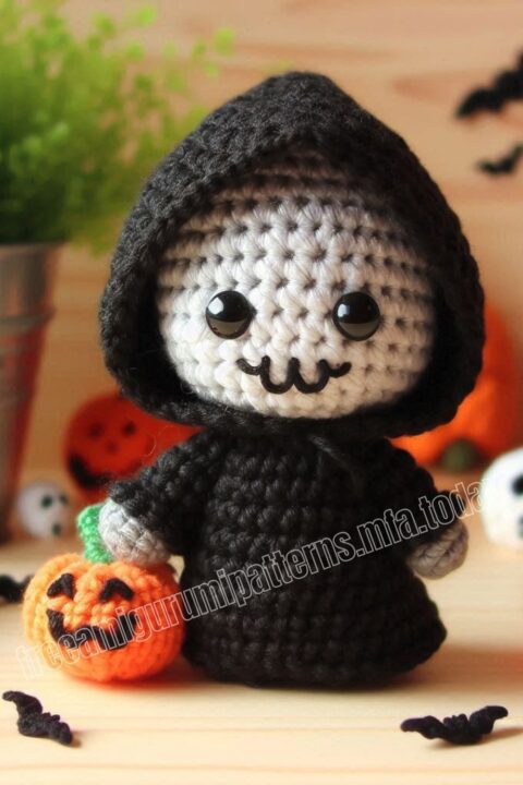 Amigurumi Grim Reaper Doll for Halloween Free Pattern-1 – Free ...
