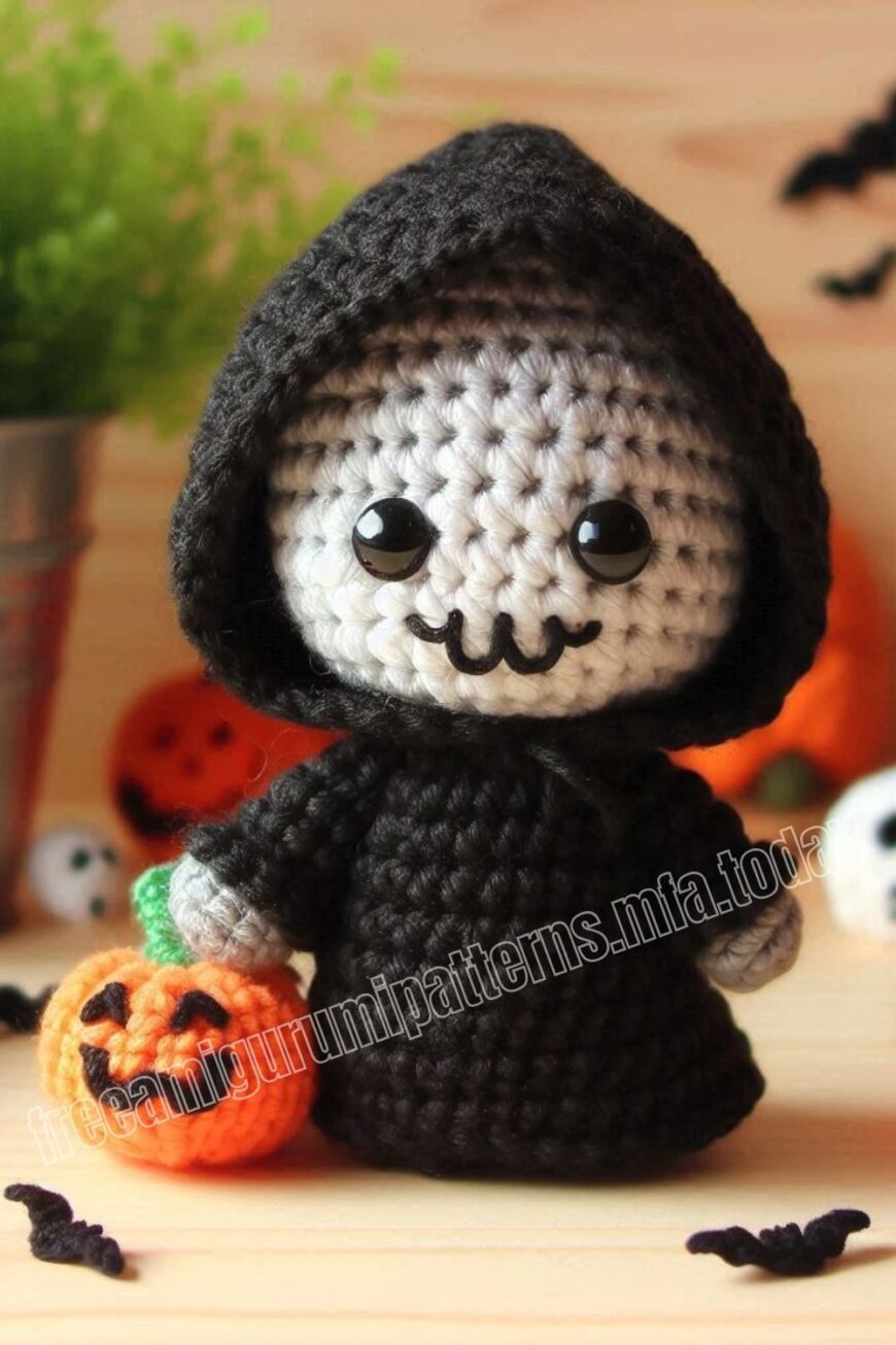 Amigurumi Grim Reaper Doll for Halloween Free Pattern-1 – Free ...