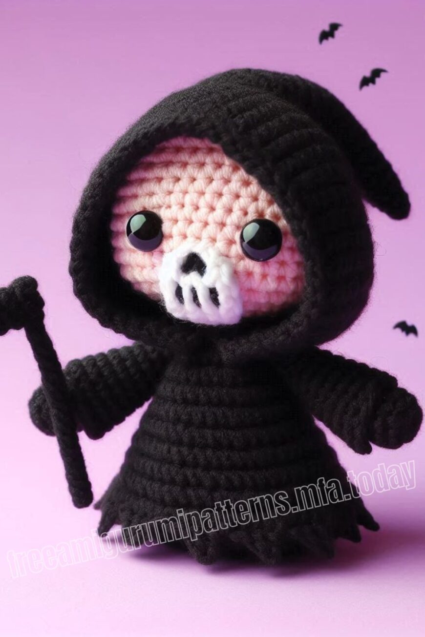 Amigurumi Grim Reaper Doll for Halloween Free Pattern-1 – Free ...
