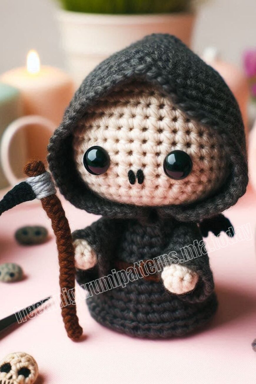 Amigurumi Grim Reaper Doll for Halloween Free Pattern-1 – Free ...