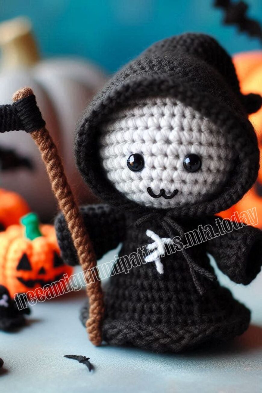 Amigurumi Grim Reaper Doll for Halloween Free Pattern-1 – Free ...