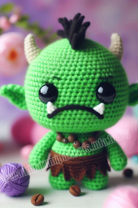Amigurumi Grumbling Orc Halloween Free Pattern-1 – Free Amigurumi Patterns