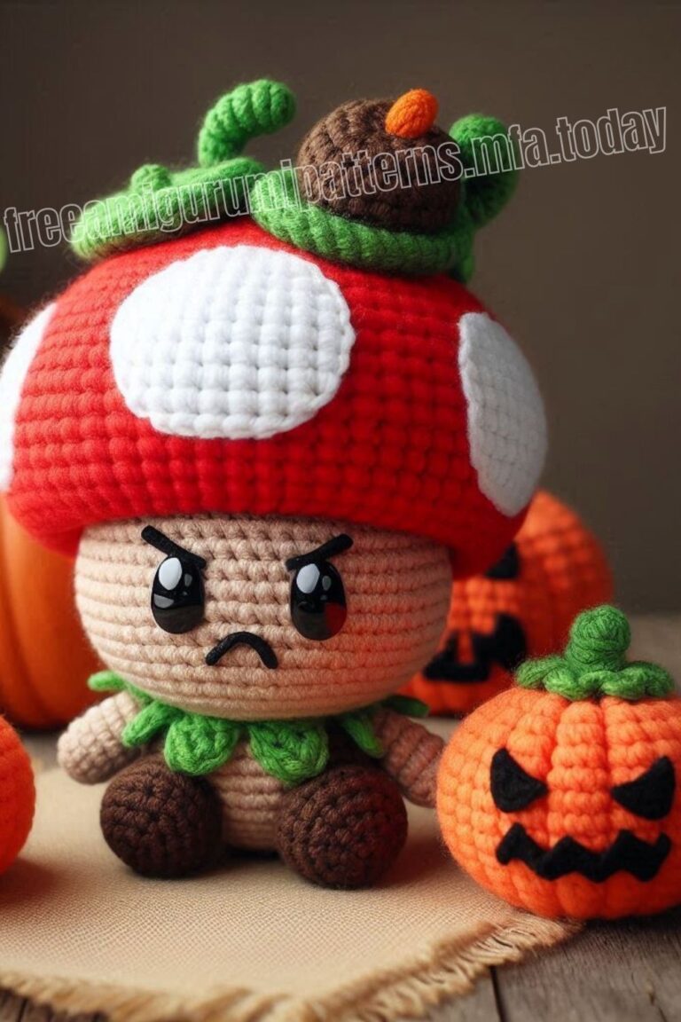 Amigurumi Halloween Fly Agaric Mushroom Free Pattern-1 – Free Amigurumi ...
