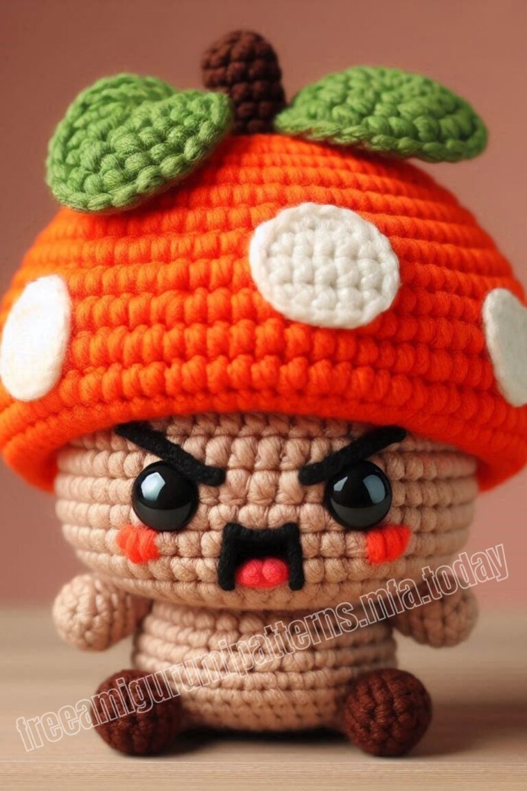 Amigurumi Halloween Fly Agaric Mushroom Free Pattern-1 – Free Amigurumi ...