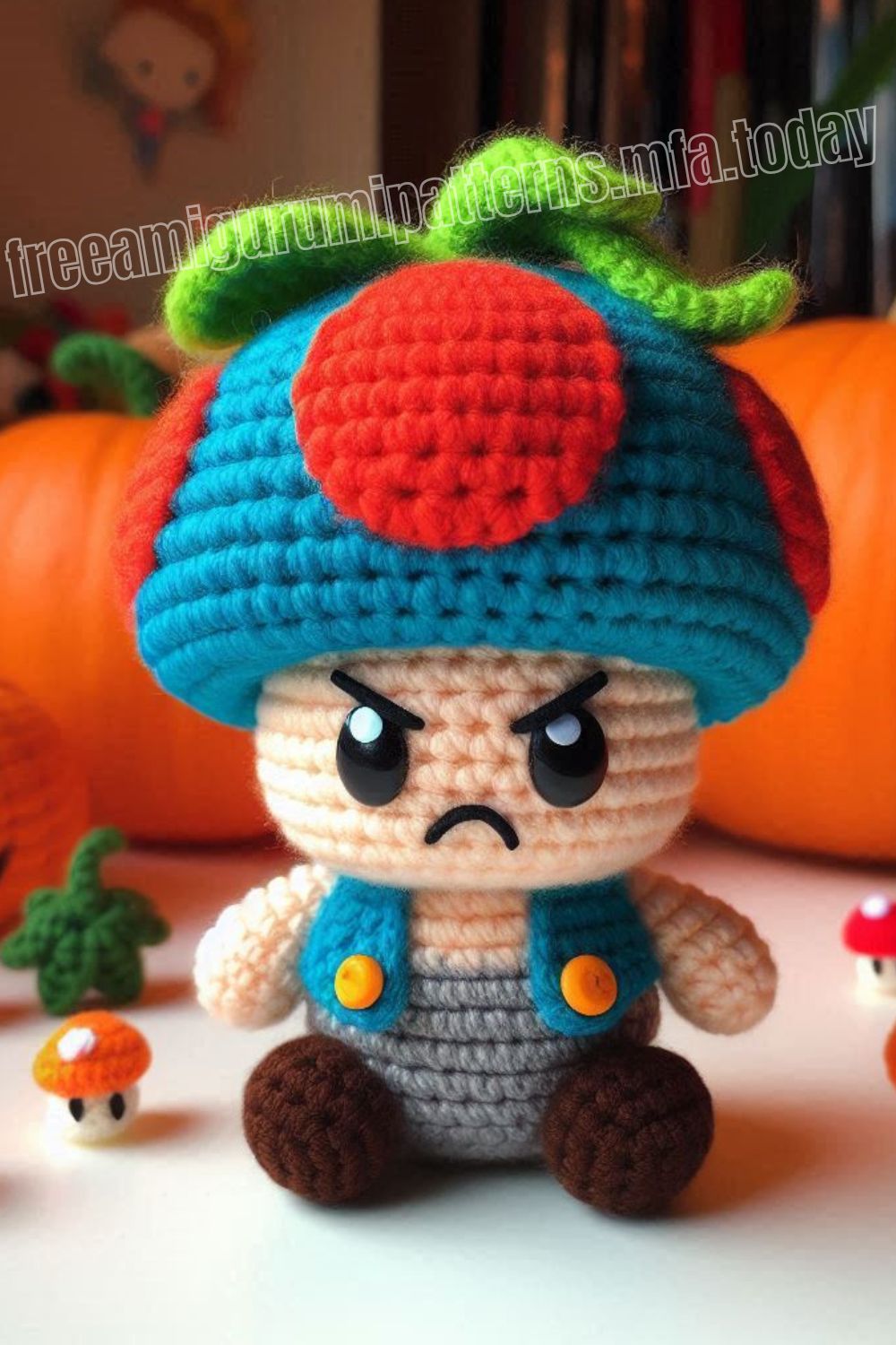 Amigurumi Halloween Fly Agaric Mushroom Free Pattern-1 – Free Amigurumi ...