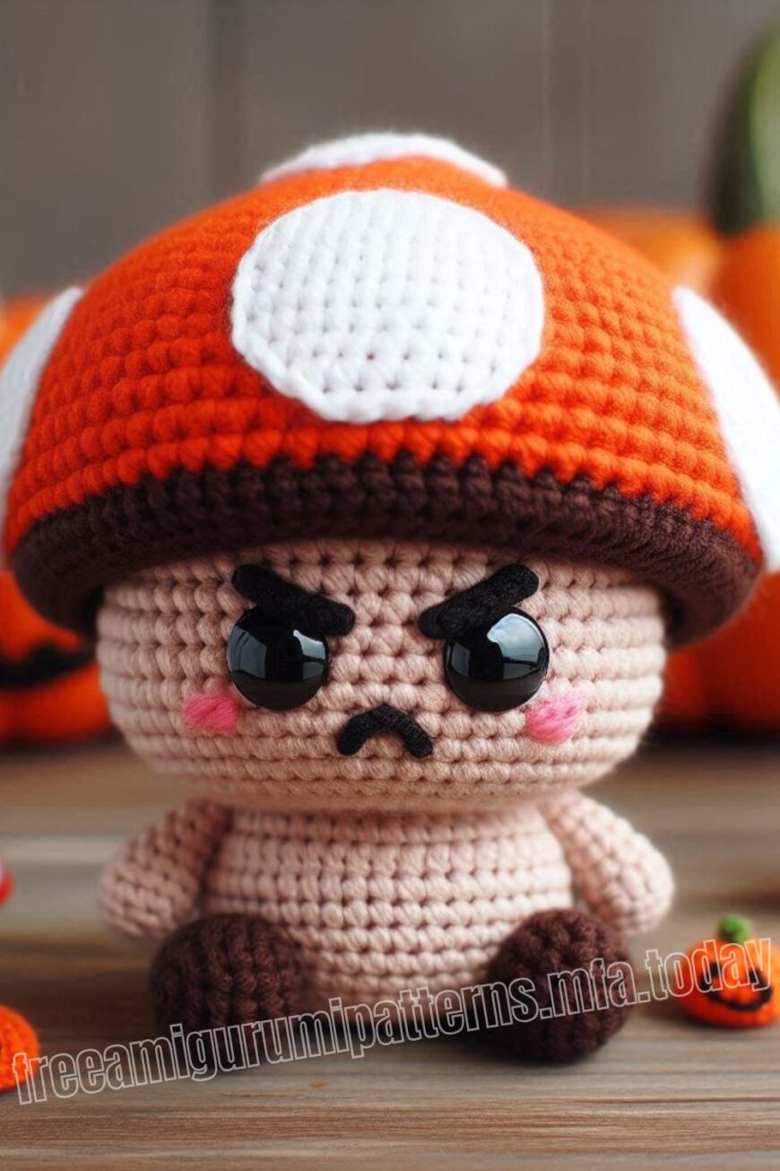Amigurumi Halloween Fly Agaric Mushroom Free Pattern-1 – Free Amigurumi ...