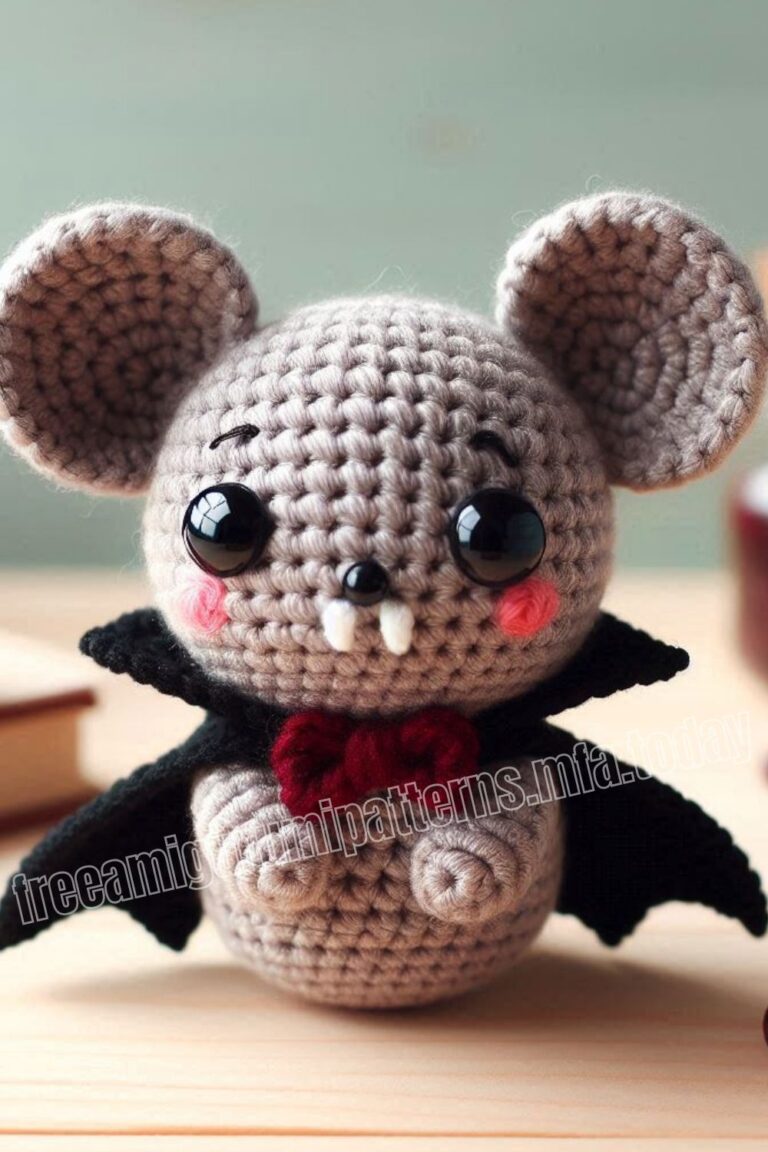 Amigurumi Halloween Vampire Mouse Free Pattern-1 – Free Amigurumi Patterns