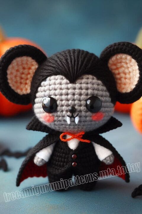 Amigurumi Halloween Vampire Mouse Free Pattern-1 – Free Amigurumi Patterns