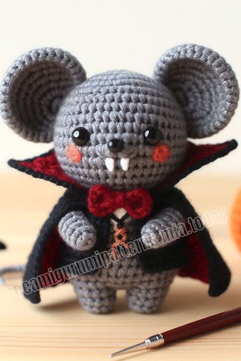 Amigurumi Halloween Vampire Mouse Free Pattern-1 – Free Amigurumi Patterns