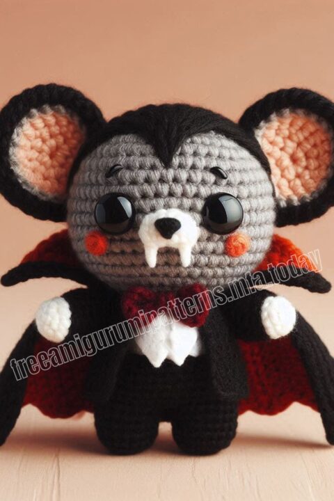 Amigurumi Halloween Vampire Mouse Free Pattern-1 – Free Amigurumi Patterns