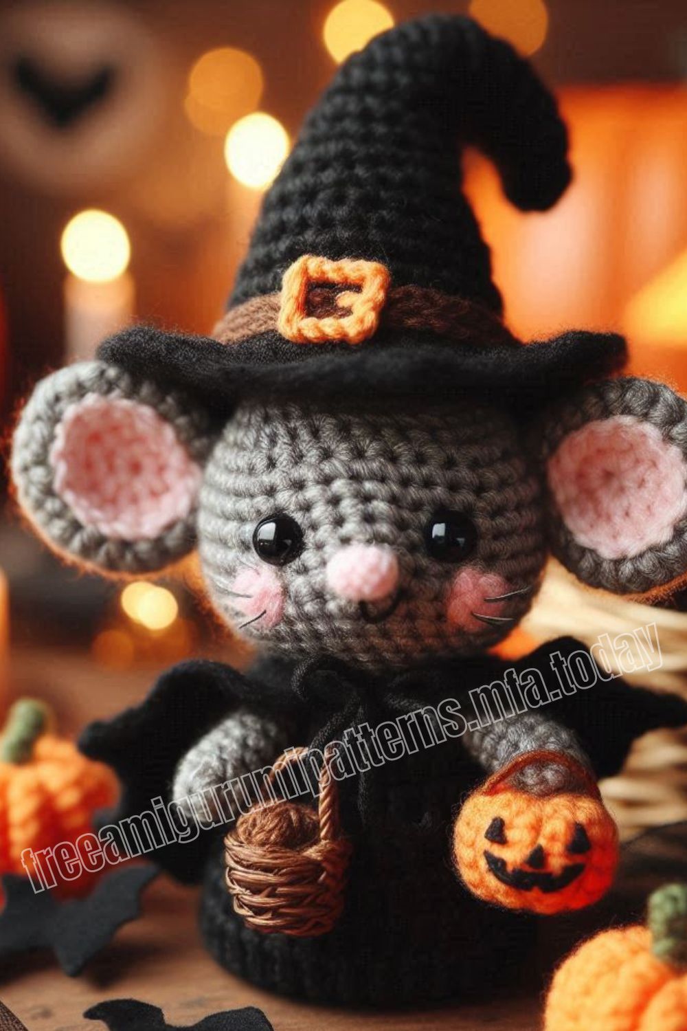 Amigurumi Halloween Witch Mouse Free Pattern-1 – Free Amigurumi Patterns