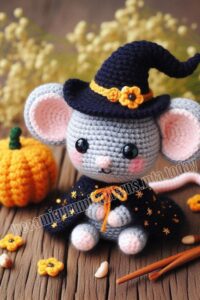 Amigurumi Halloween Witch Mouse Free Pattern-1 – Free Amigurumi Patterns