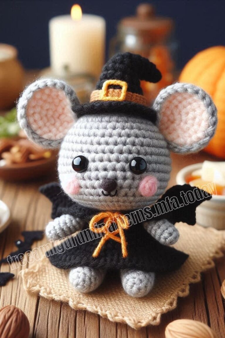 Amigurumi Halloween Witch Mouse Free Pattern-1 – Free Amigurumi Patterns