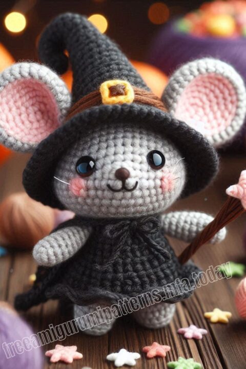 Amigurumi Halloween Witch Mouse Free Pattern-1 – Free Amigurumi Patterns