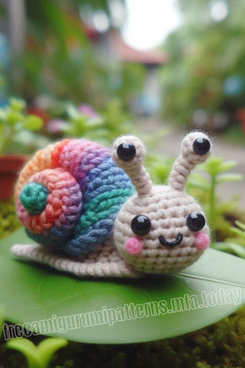 Amigurumi Cute Snail Free Pattern-1 – Free Amigurumi Patterns