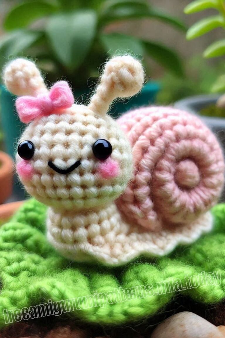 Amigurumi Cute Snail Free Pattern-1 – Free Amigurumi Patterns