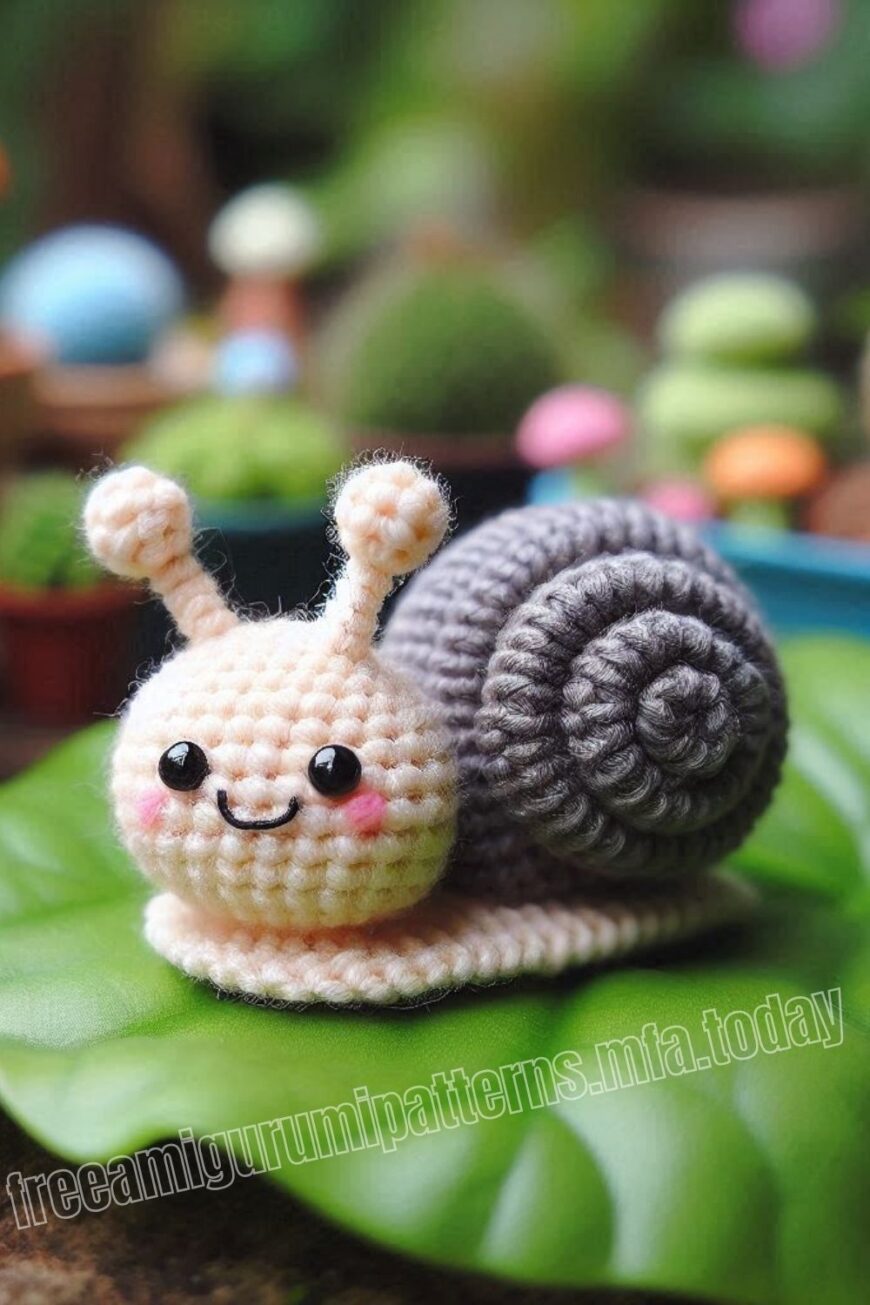 Amigurumi Cute Snail Free Pattern-1 – Free Amigurumi Patterns