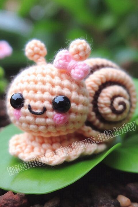 Amigurumi Cute Snail Free Pattern-1 – Free Amigurumi Patterns