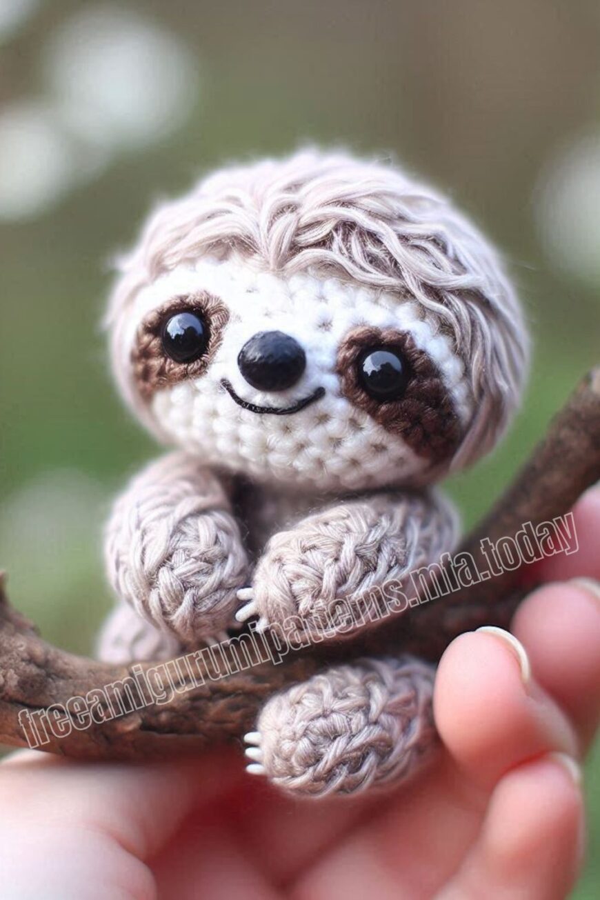 Amigurumi Plush Sloth Free Pattern-1 – Free Amigurumi Patterns