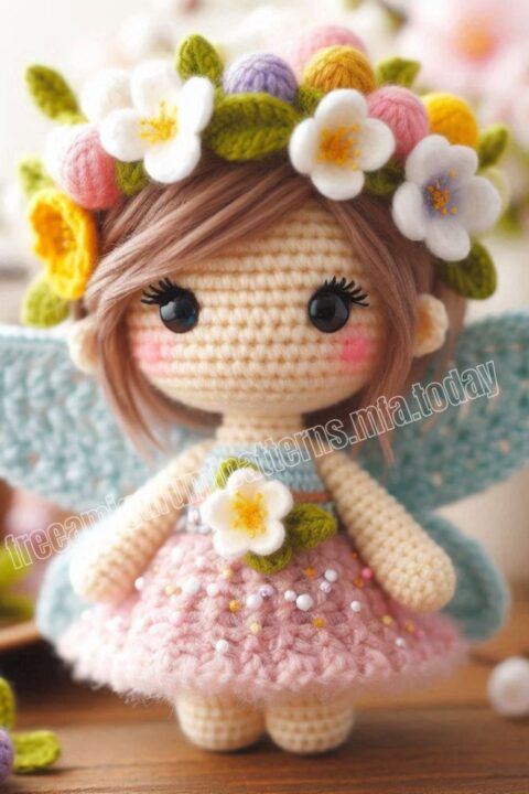 Amigurumi Spring Fairy Doll Free Pattern-1 – Free Amigurumi Patterns