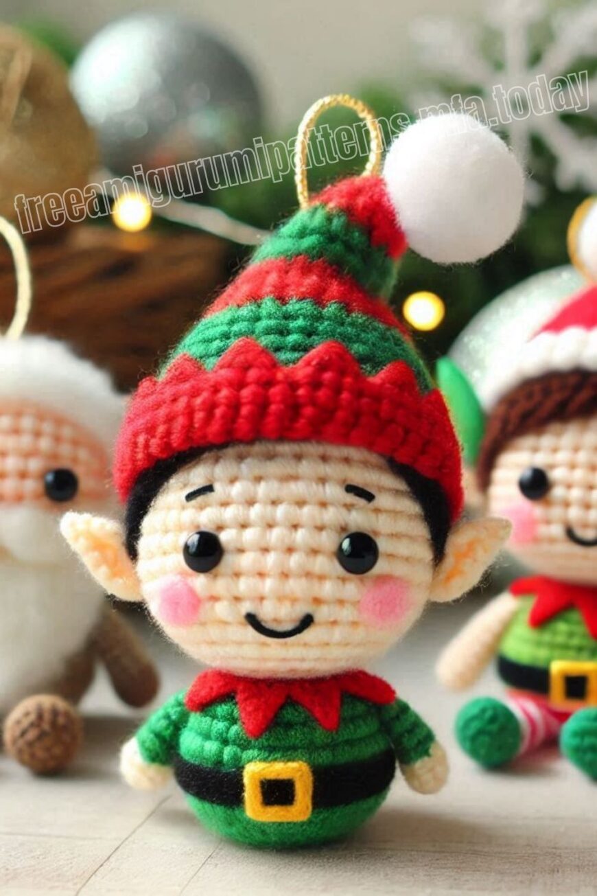 Amigurumi Christmas Crochet Elf Ornament Free Pattern-1 – Free ...