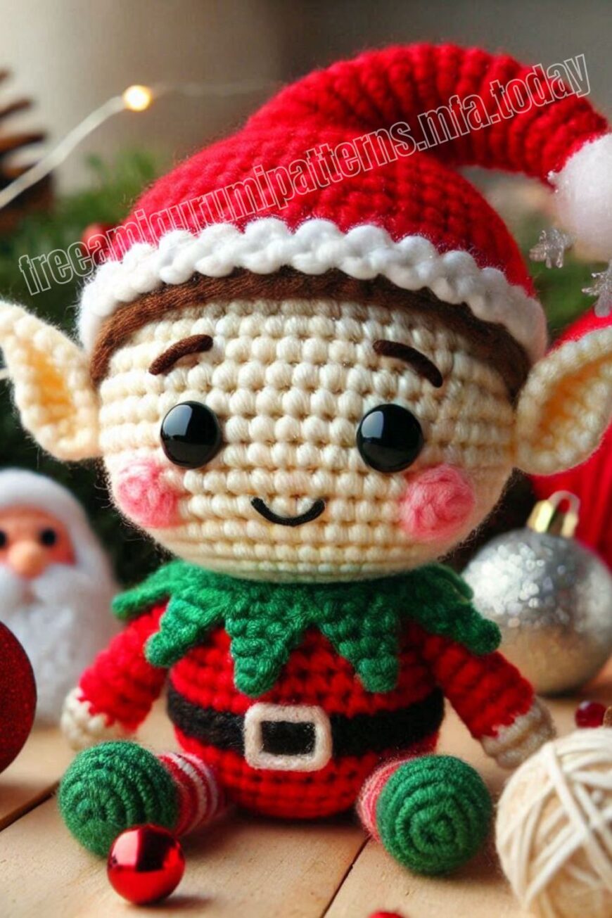 Amigurumi Christmas Crochet Elf Ornament Free Pattern-1 – Free ...