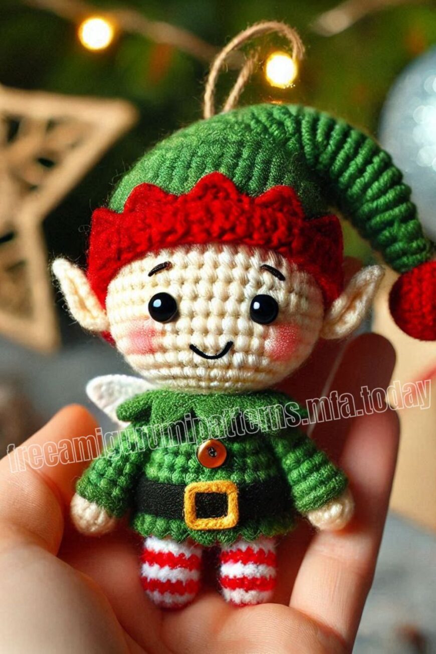 Amigurumi Christmas Crochet Elf Ornament Free Pattern-1 – Free ...