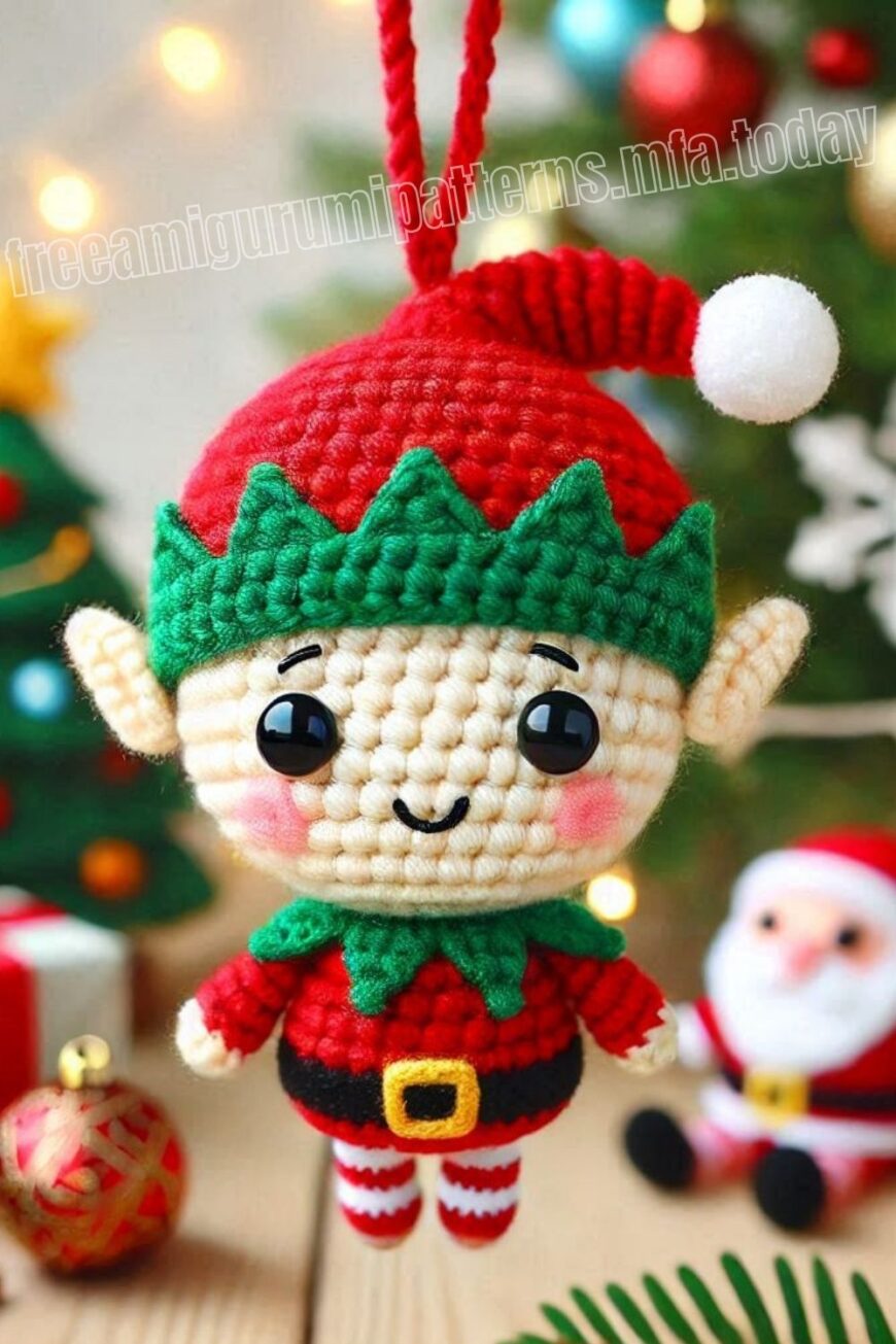 Amigurumi Christmas Crochet Elf Ornament Free Pattern-1 – Free ...