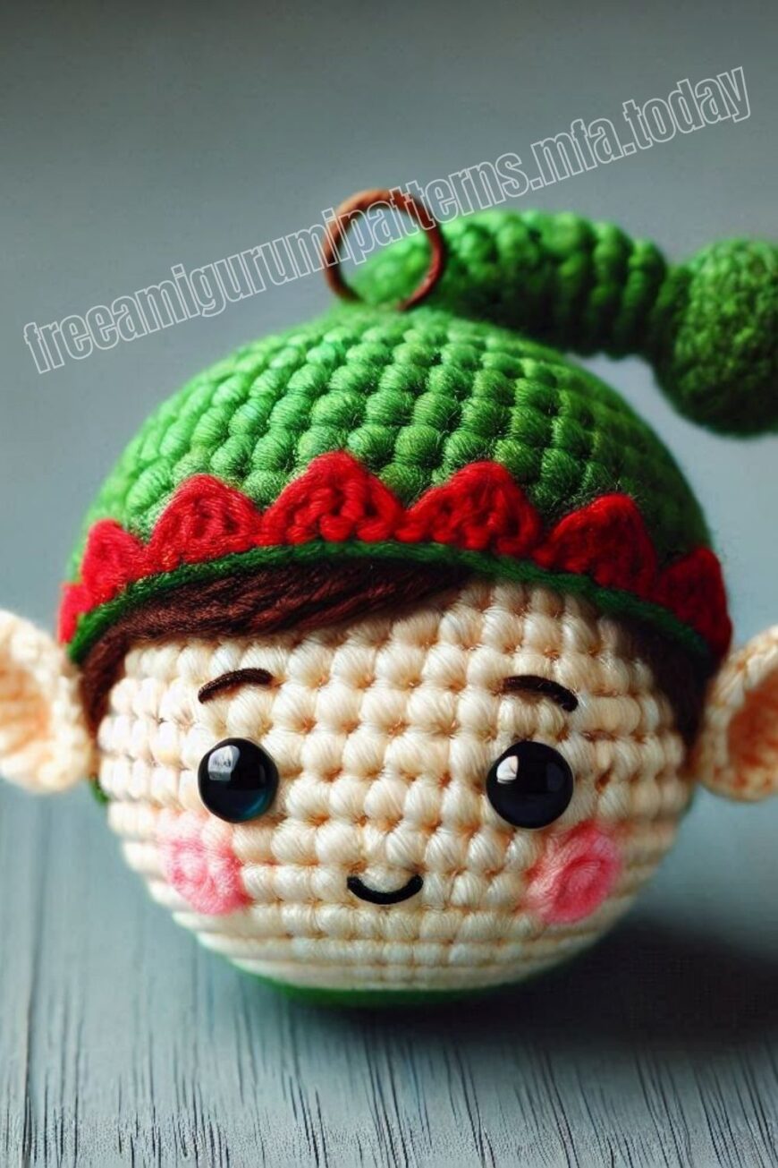 Amigurumi Christmas Crochet Elf Ornament Free Pattern-1 – Free ...