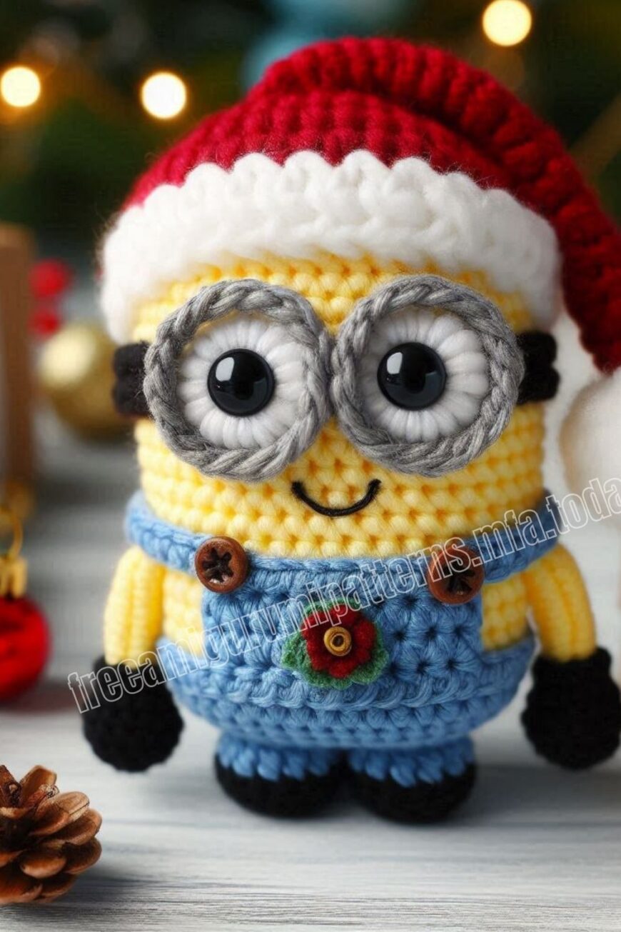 Amigurumi Christmas Cute Minion Free Pattern-1 – Free Amigurumi Patterns