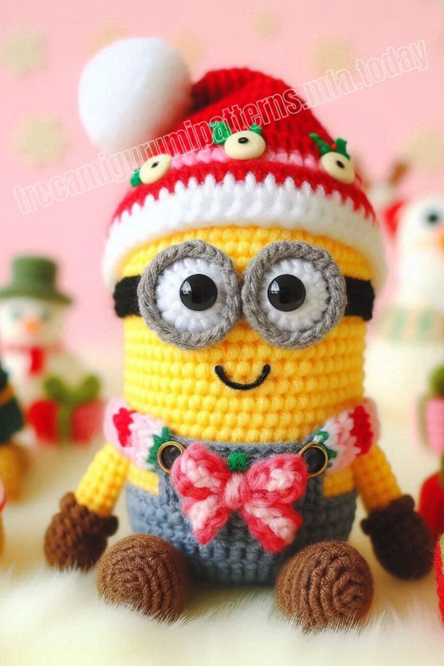 Amigurumi Christmas Cute Minion Free Pattern-1 – Free Amigurumi Patterns