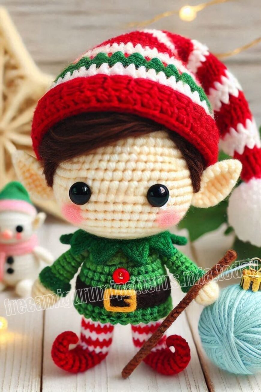 Amigurumi Christmas Elf Dolly Free Pattern-1 – Free Amigurumi Patterns