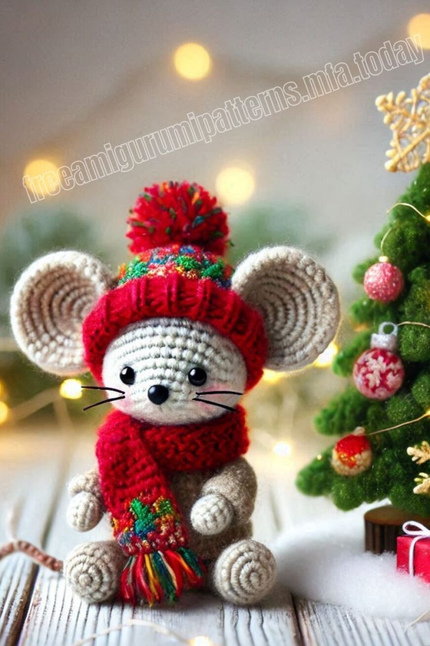 Amigurumi Melvin Mouse for Christmas Free Pattern-1 – Free Amigurumi ...