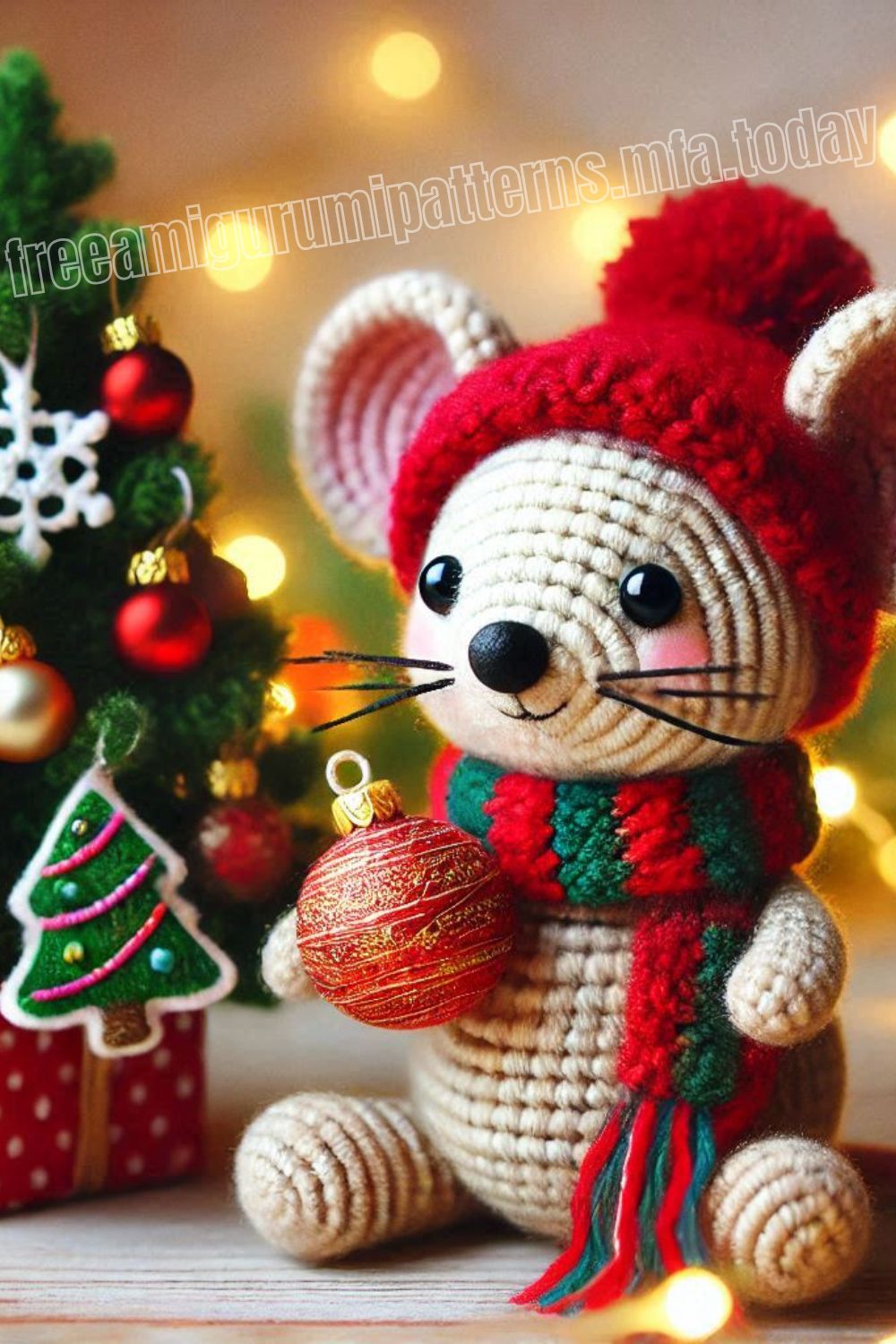 Amigurumi Melvin Mouse for Christmas Free Pattern-1 – Free Amigurumi ...