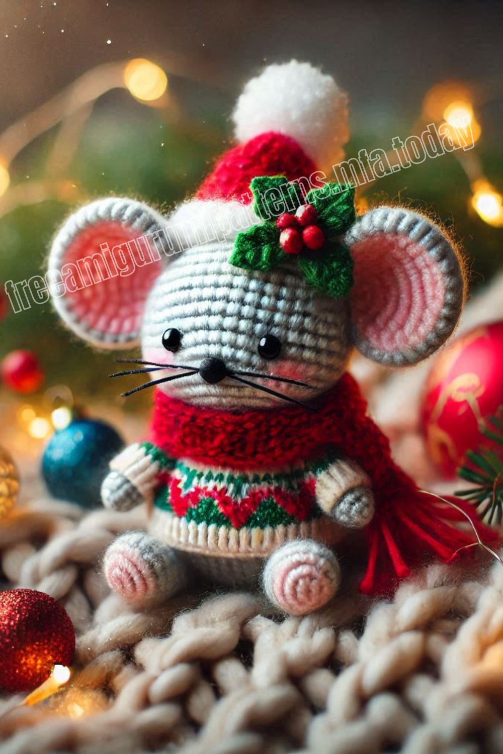 Amigurumi Melvin Mouse for Christmas Free Pattern-1 – Free Amigurumi ...