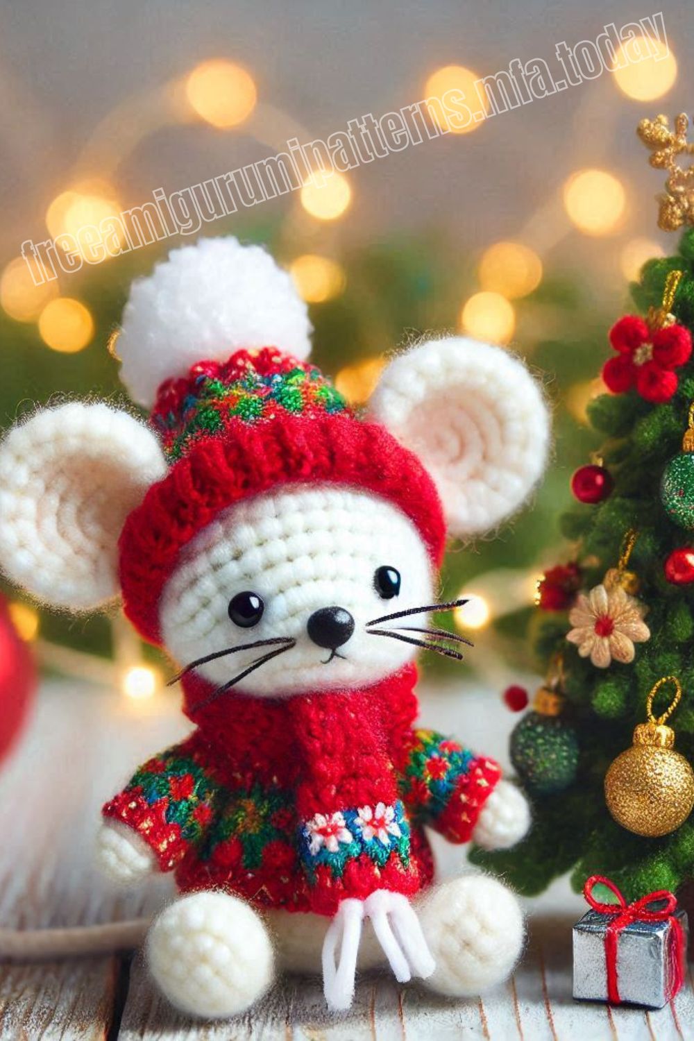 Amigurumi Melvin Mouse for Christmas Free Pattern-1 – Free Amigurumi ...